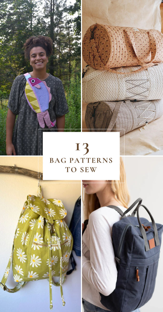 13 Bag Sewing Patterns: Perfect for Travel, Errands, and More - Wool ...