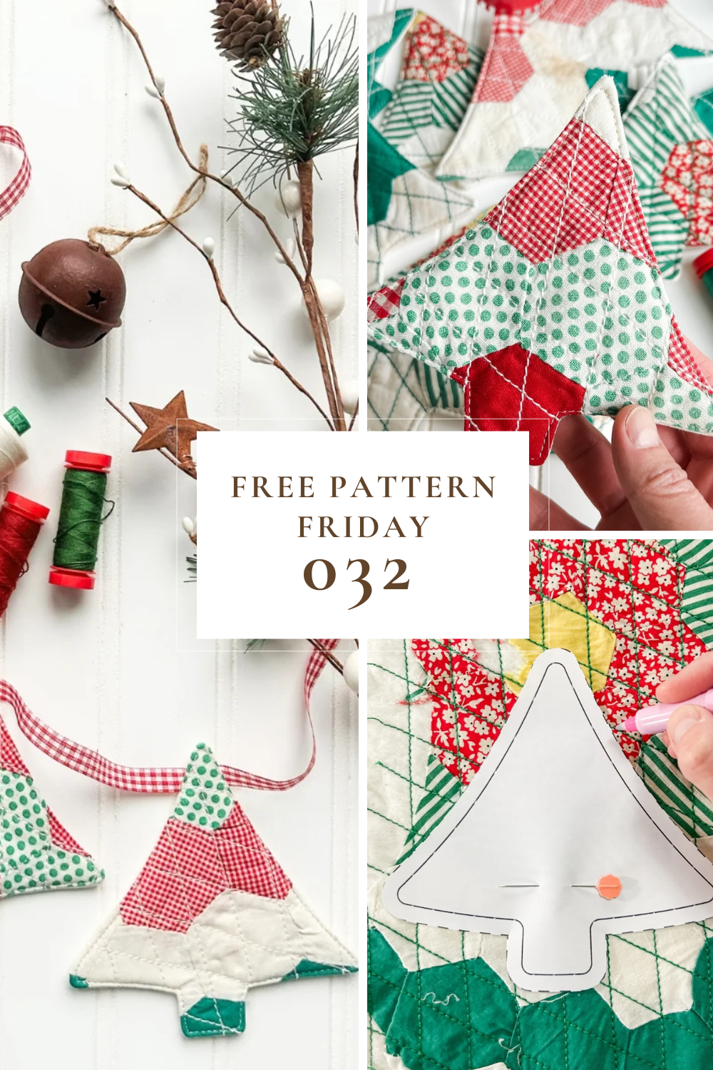 Free Sewing Pattern Friday #32: Quilted Tree Garland - Remi Vail ...